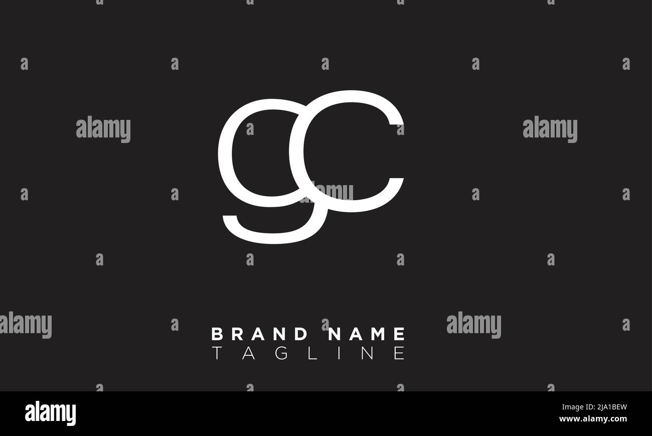 Alphabet letters Initials Monogram logo GC Stock Vector Image & Art - Alamy