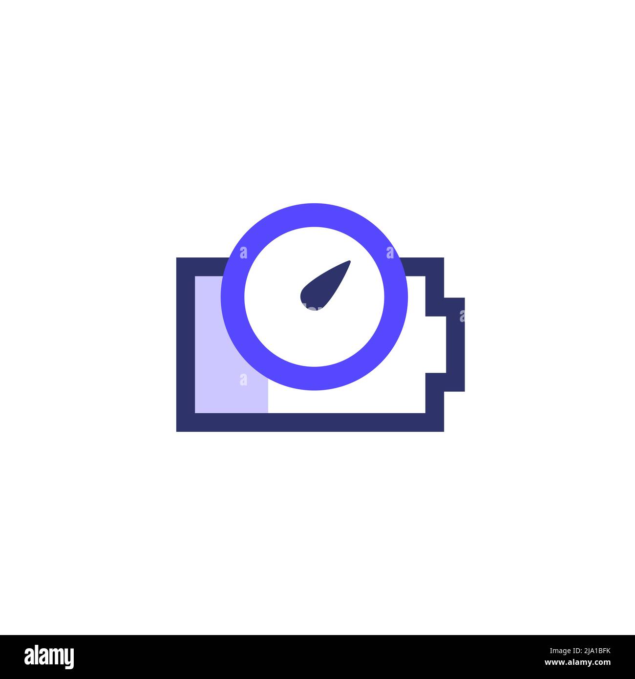 Battery charging time icon on white Stock Vector Image & Art - Alamy