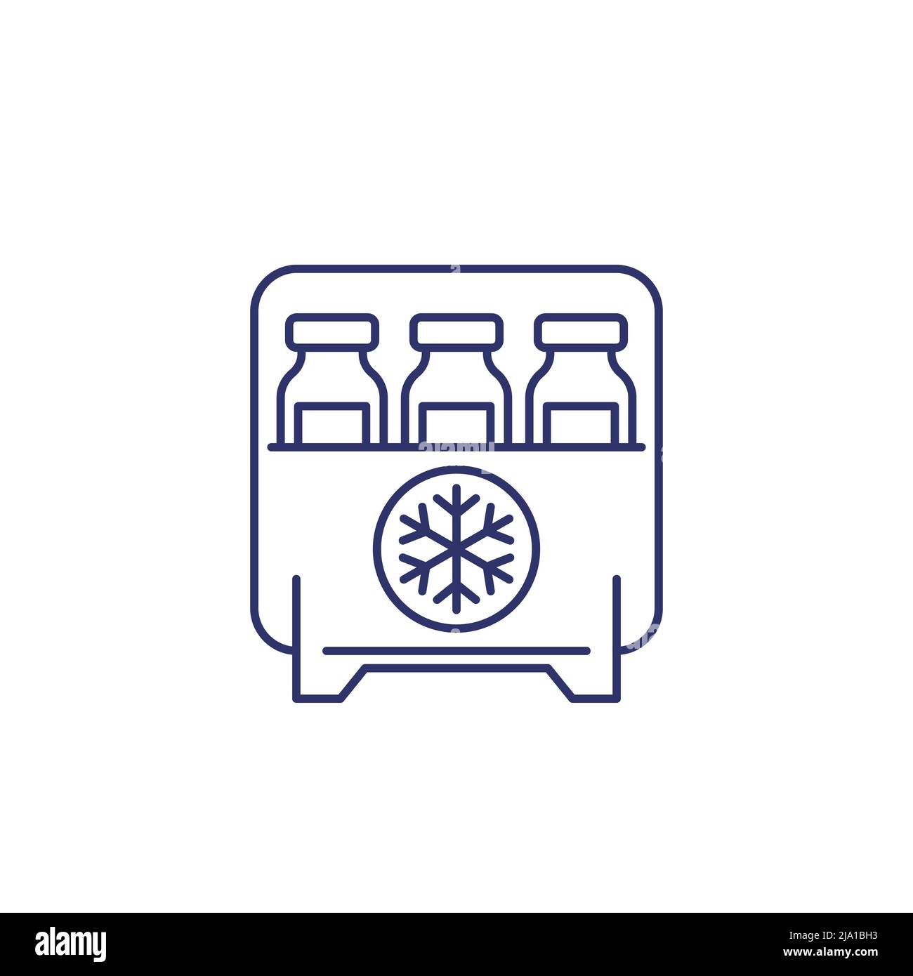 Vaccine refrigerator Stock Vector Images - Alamy