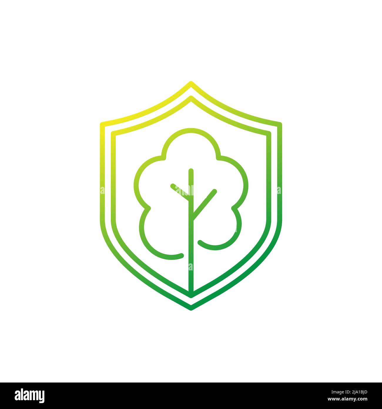 tree protection line icon on white Stock Vector Image & Art - Alamy