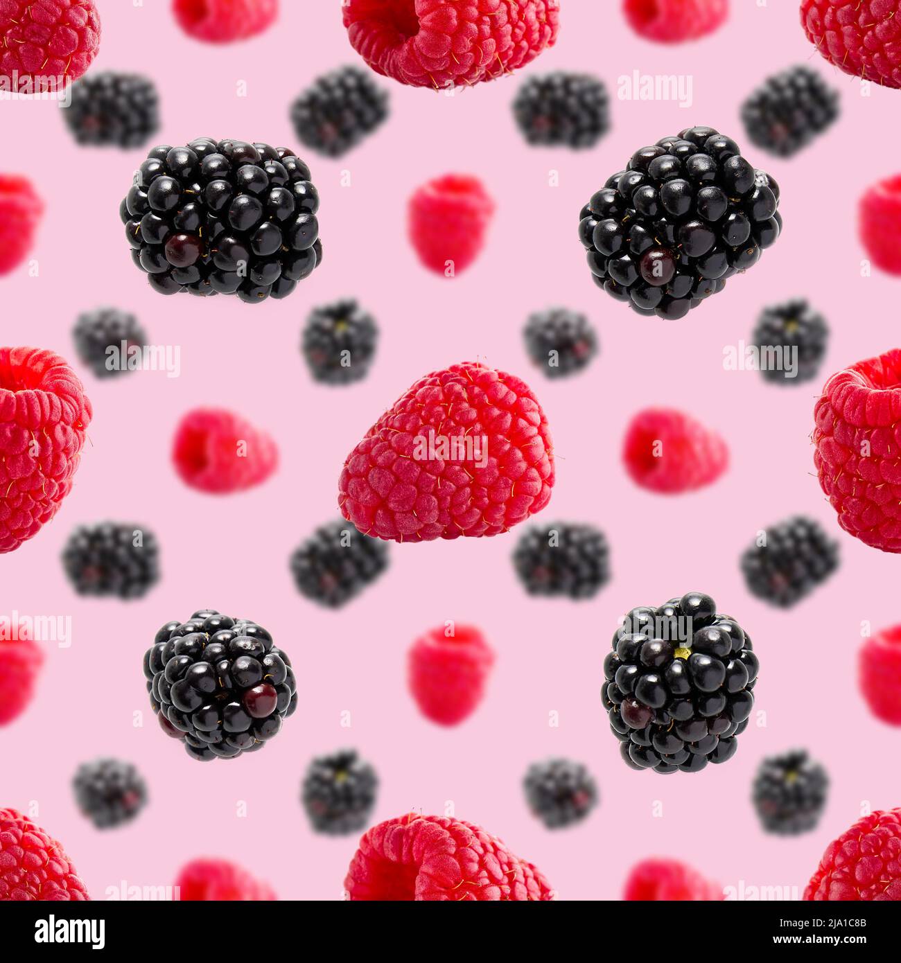 Seamless pattern with raspberry and bramble. pattern for package design ...