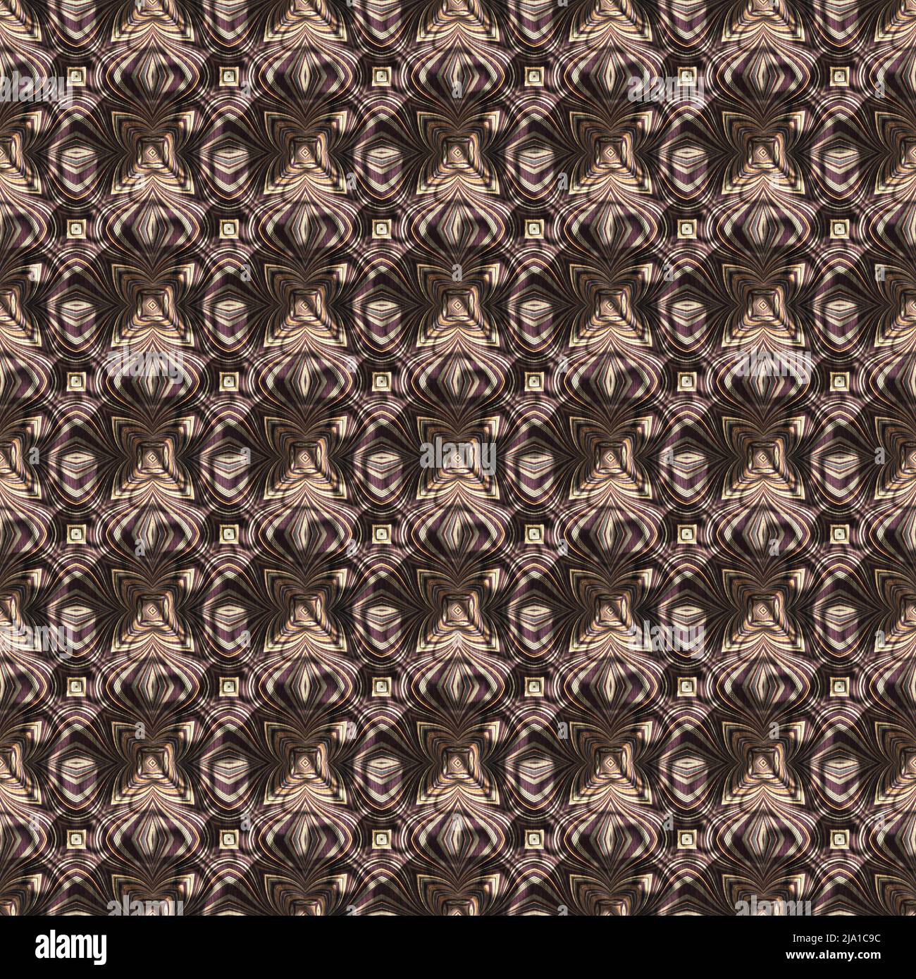 Earthy colours Victorian antique geometric seamless pattern in ...