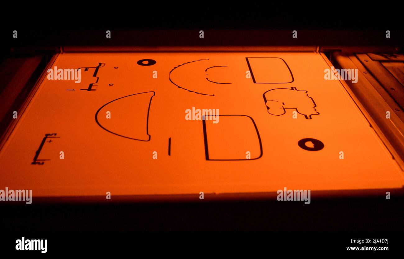Powder industrial 3D printer printing three-dimensional volumetric ...