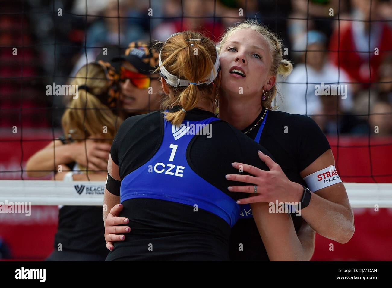 Ostrava, Czech Republic. 26th May, 2022. From right Czech Marie-Sara ...