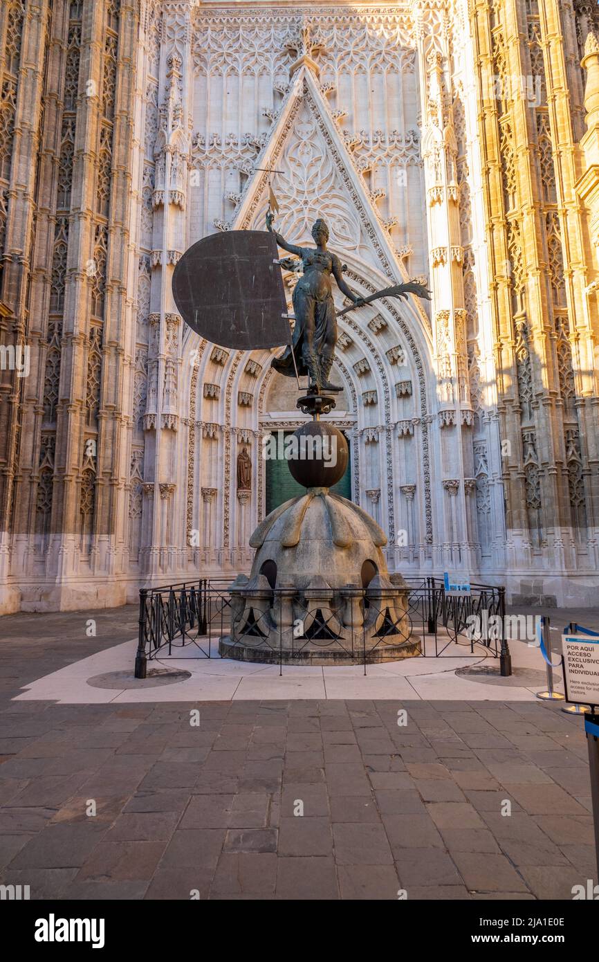 Bronze Replica Giralda Weathervane Used On The Cathedral While The ...