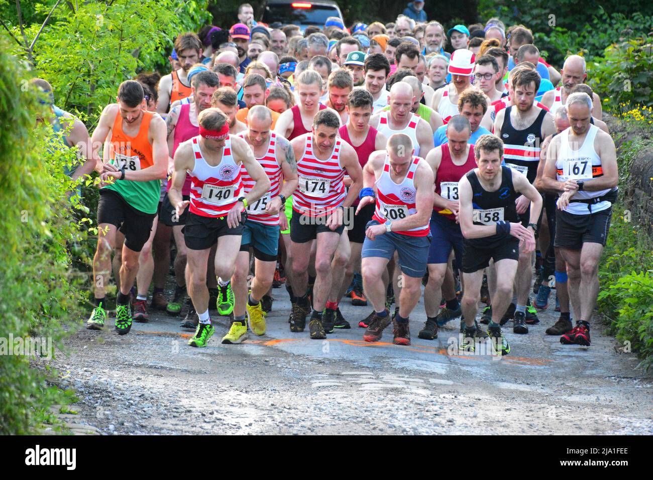 Stoodley Pike Challenge Run Stock Photo - Alamy