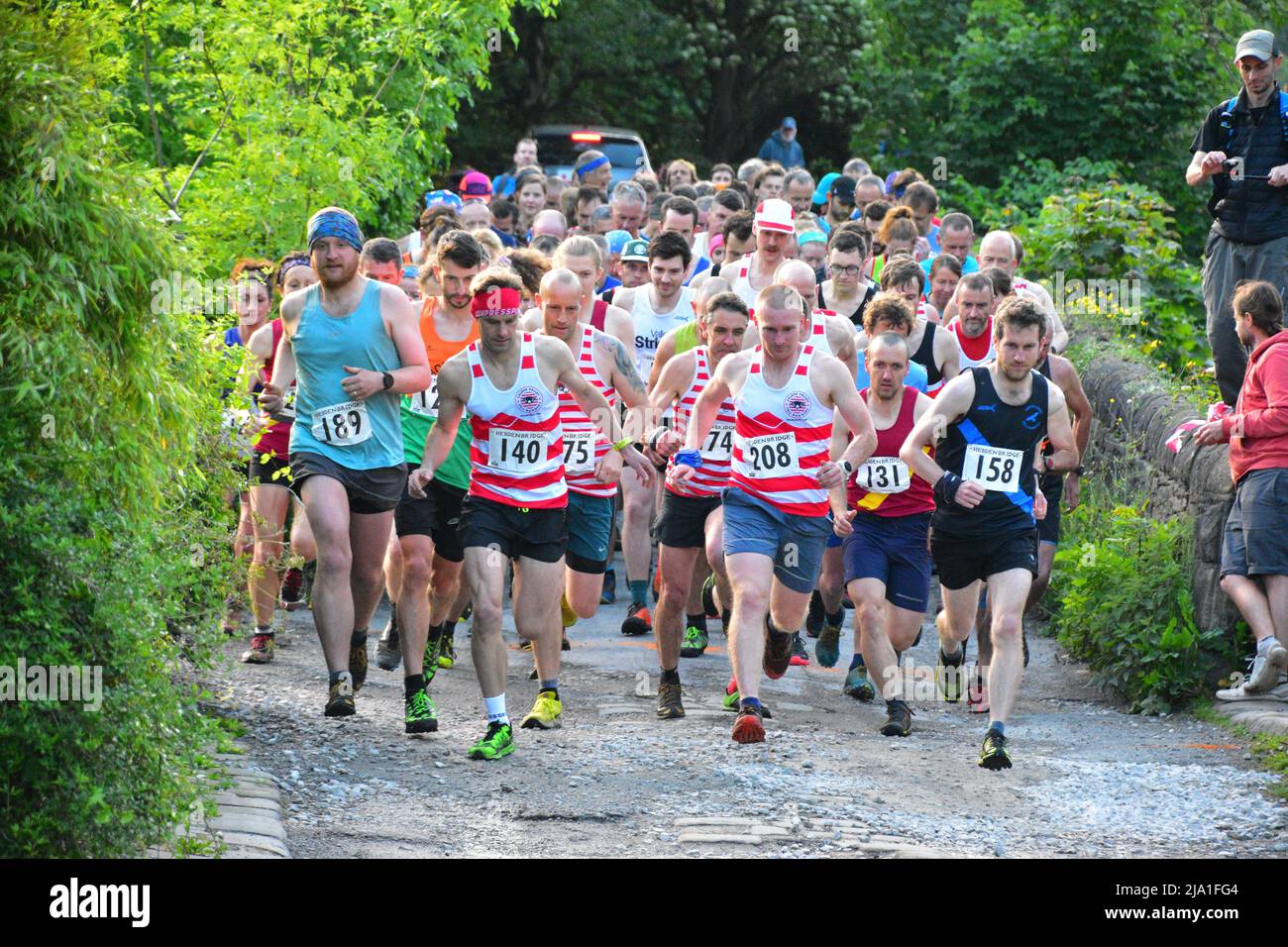 Stoodley Pike Challenge Run Stock Photo - Alamy