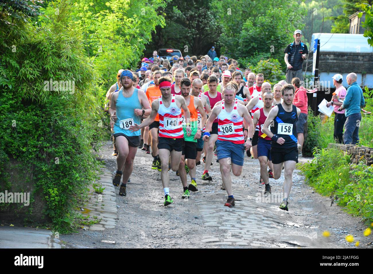 Stoodley Pike Challenge Run Stock Photo - Alamy