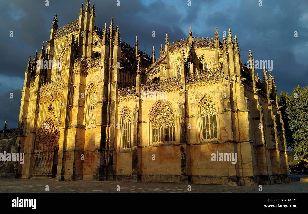 Monastery of Batalha, monument of Gothic style, erected in ...