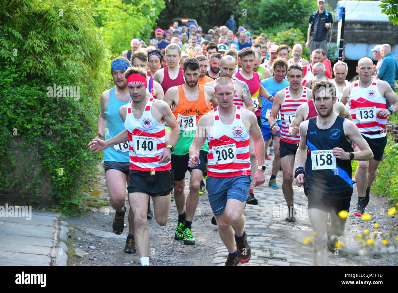 Stoodley Pike Challenge Run Stock Photo - Alamy