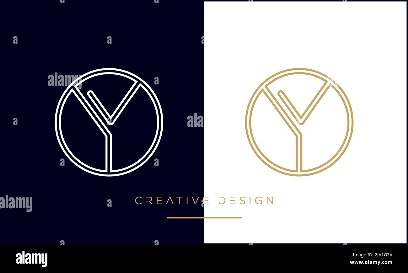 Alphabet Letters OY or YO Abstract logo Emblem Monogram Stock Vector ...