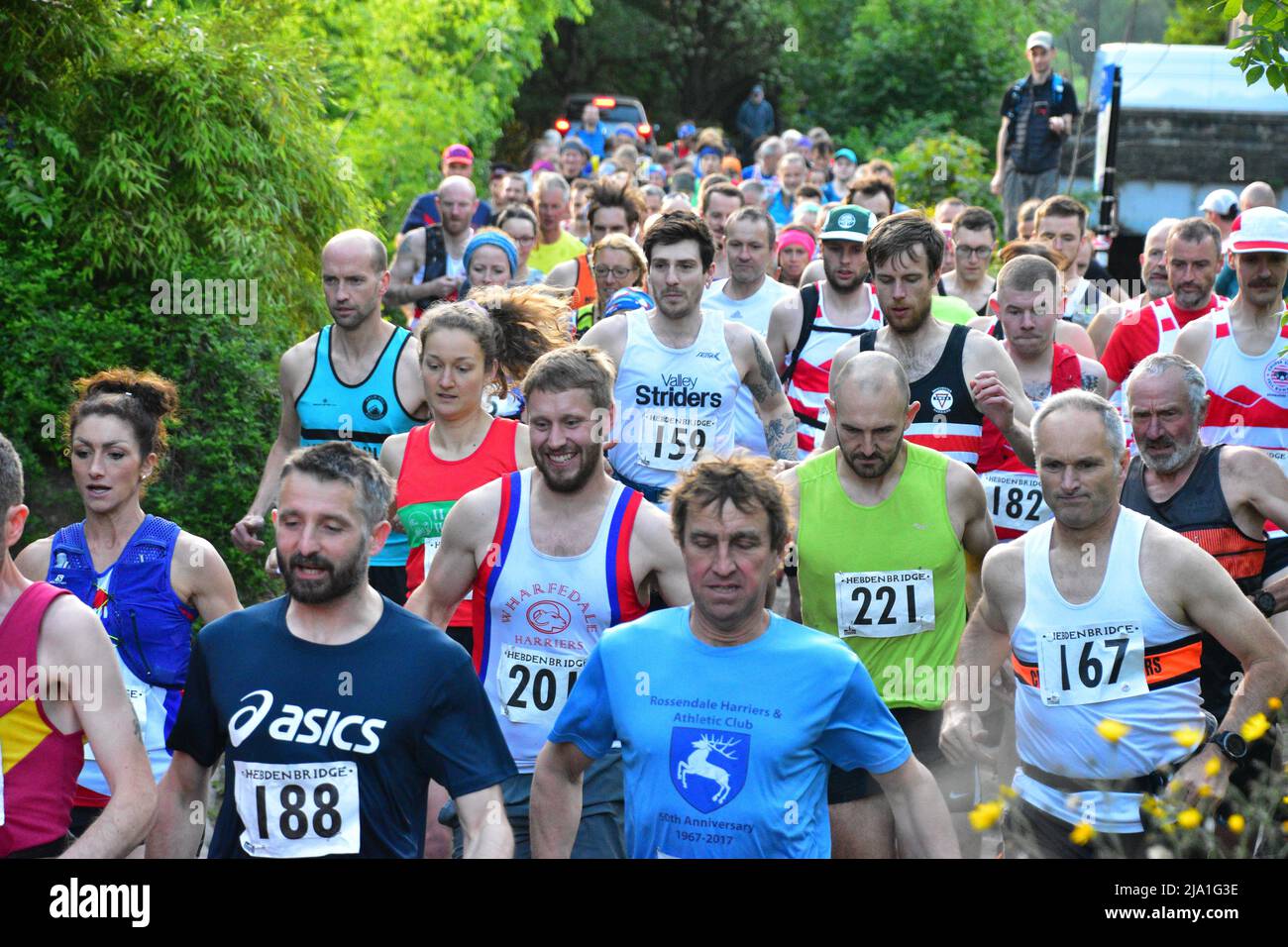 Stoodley Pike Challenge Run Stock Photo - Alamy