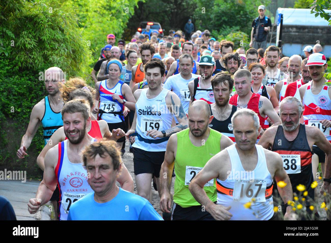 Stoodley Pike Challenge Run Stock Photo - Alamy