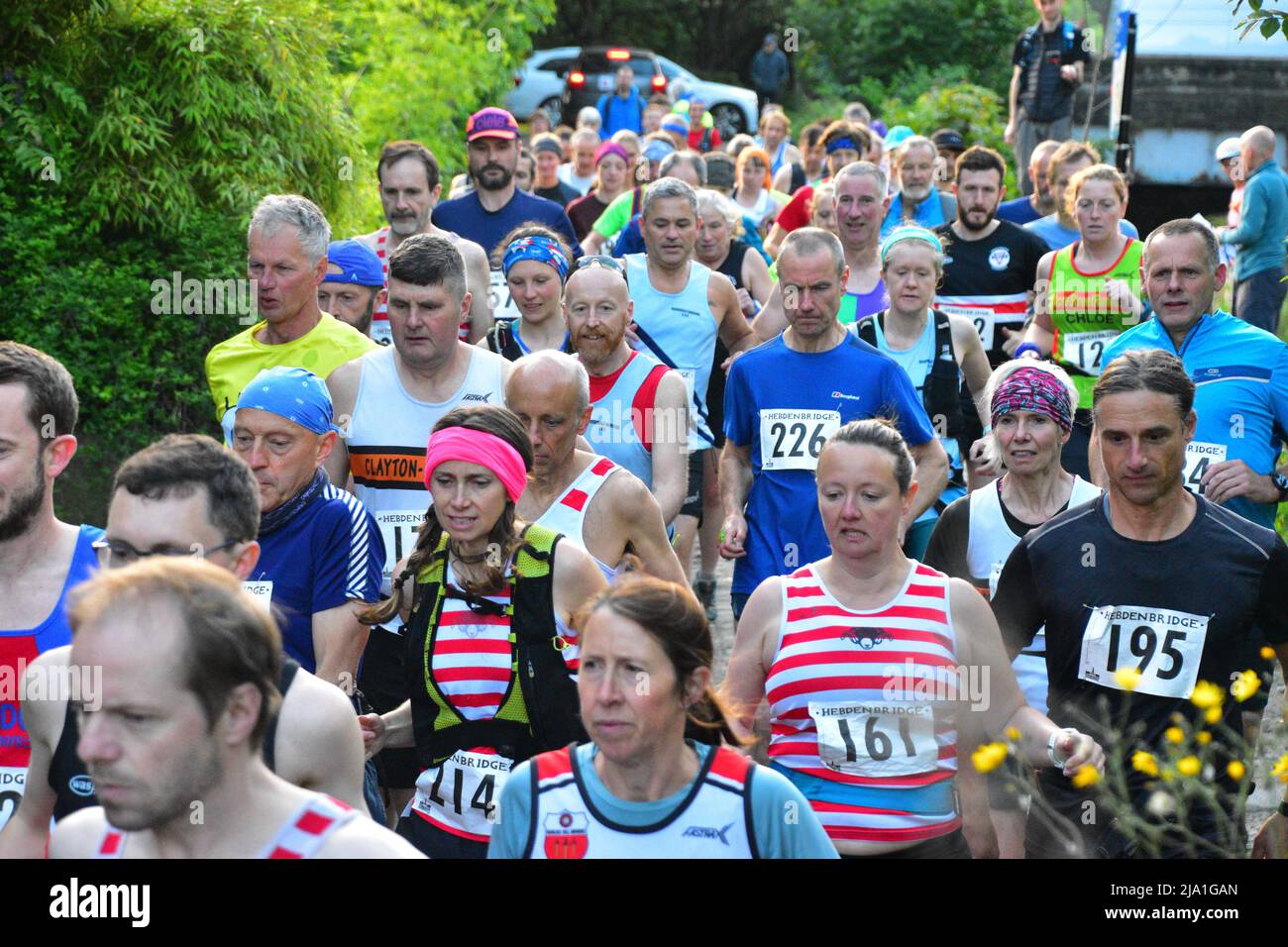 Stoodley Pike Challenge Run Stock Photo - Alamy