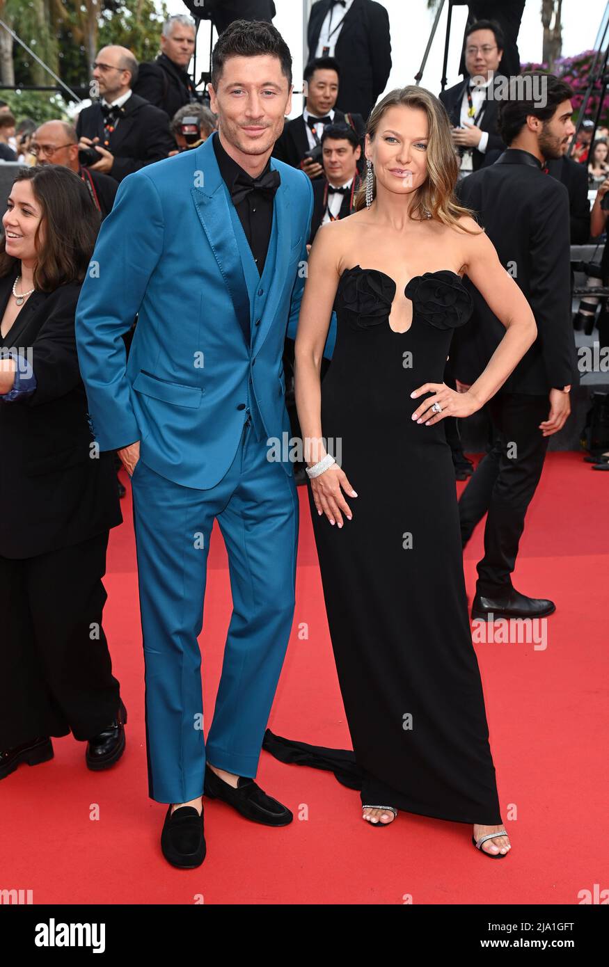May 26th, 2022. Cannes, France. Robert Lewandowski and Anna Lewandowski ...