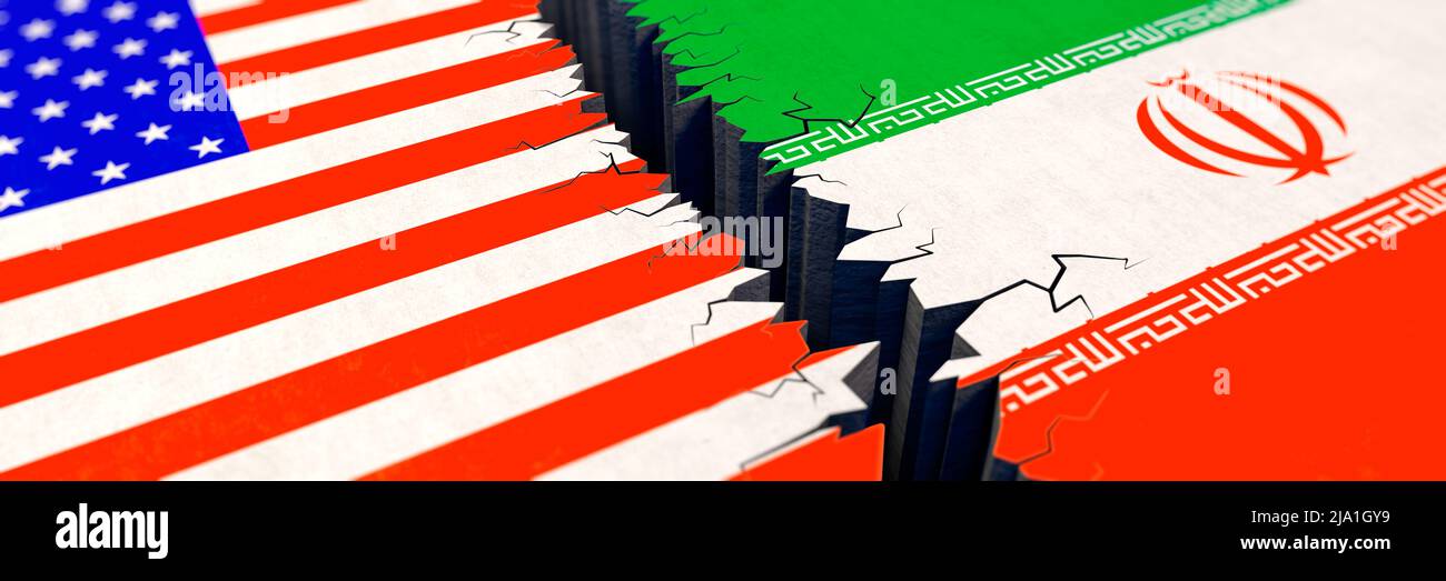 Symbolbild zum Thema Eskalation zwischen zwei Staaten Stock Photo - Alamy