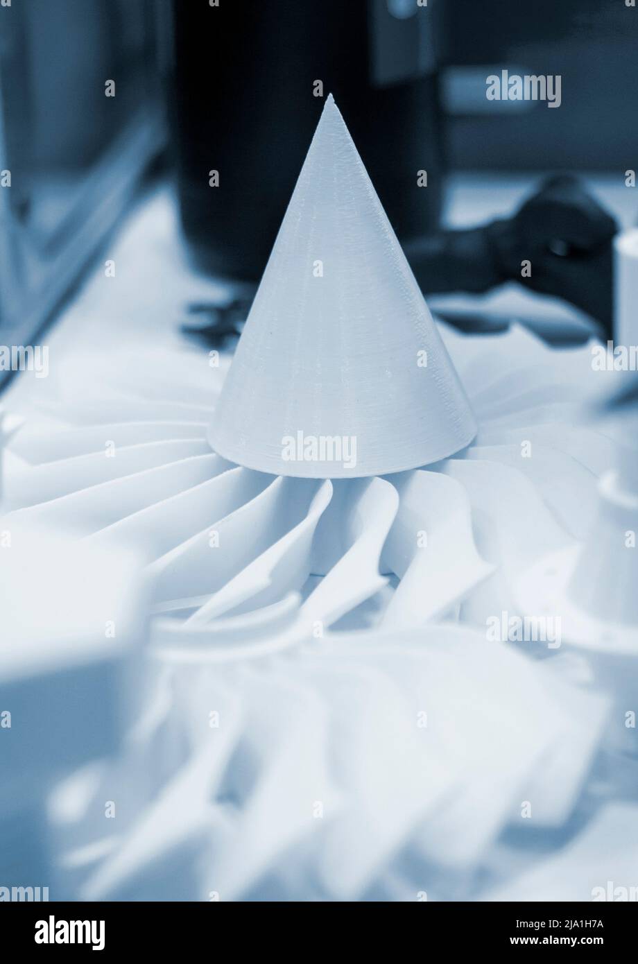 Models printed on 3D printer. Many objects printed on 3D printer made ...