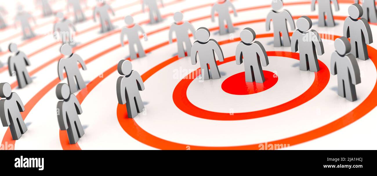 In focus: target group Stock Photo - Alamy