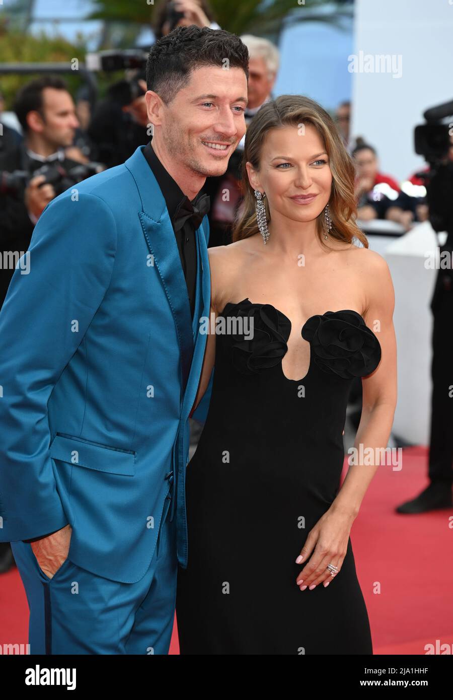 May 26th, 2022. Cannes, France. Robert Lewandowski and Anna Lewandowski ...