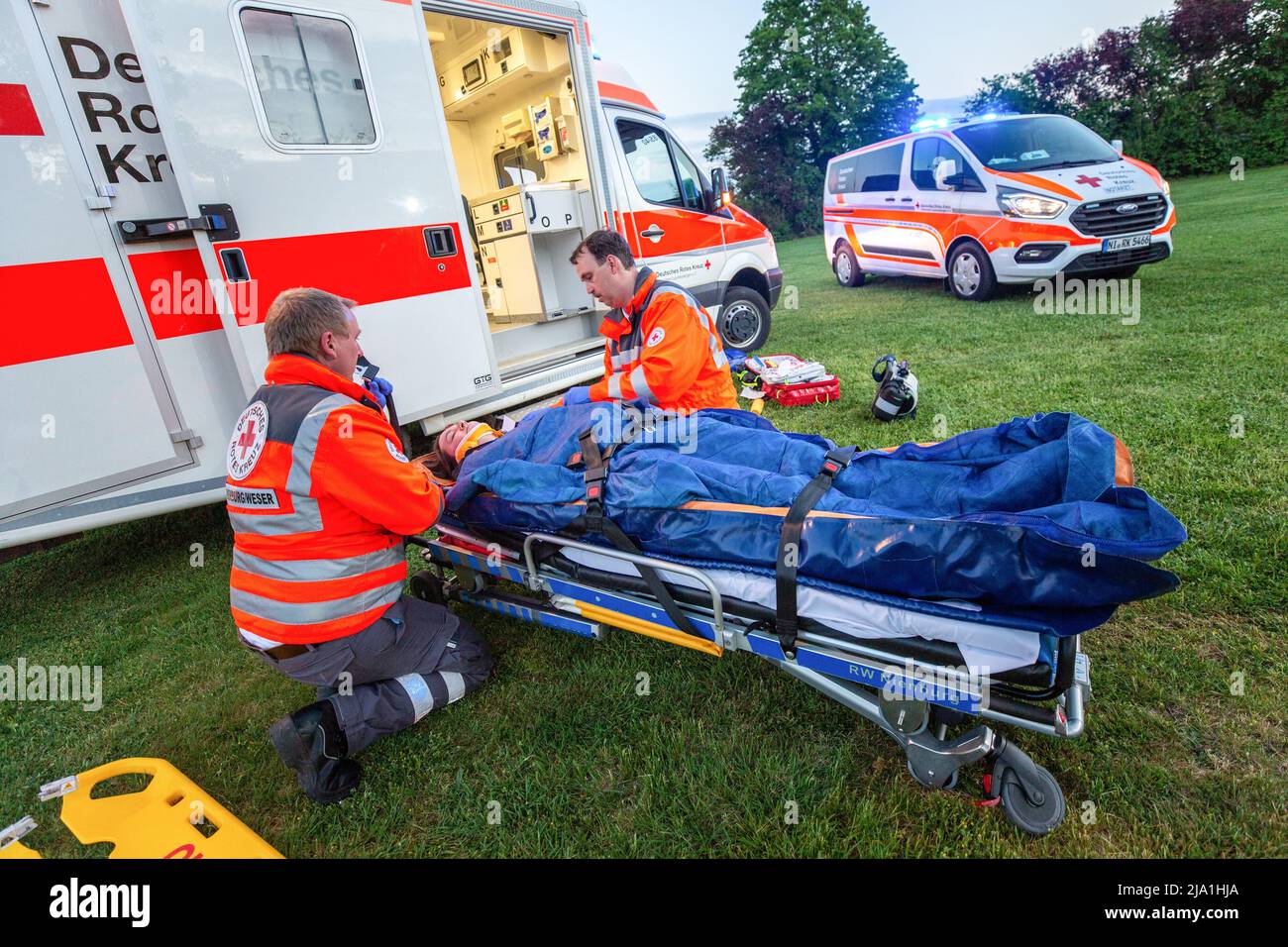 Landesbergen, Germany. May 11, 2022: German Paramedics from Deutsches ...