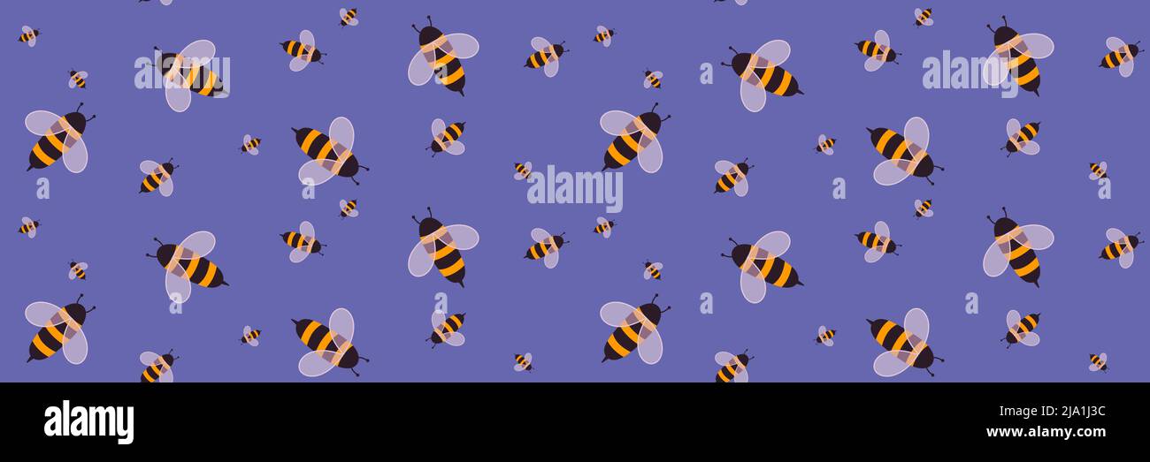 Kids seamless bee pattern for wallpaper and fabrics and textiles and ...