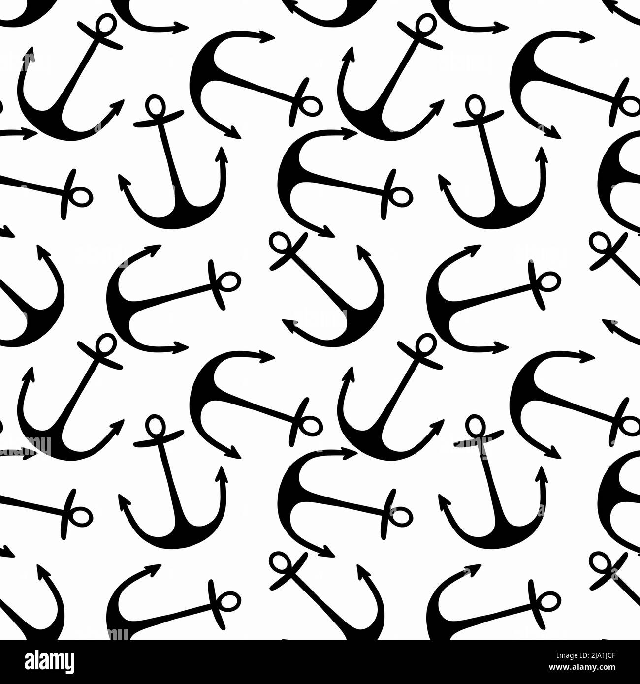 Summer seamless cartoon fish hook pattern for fabrics and textiles and ...