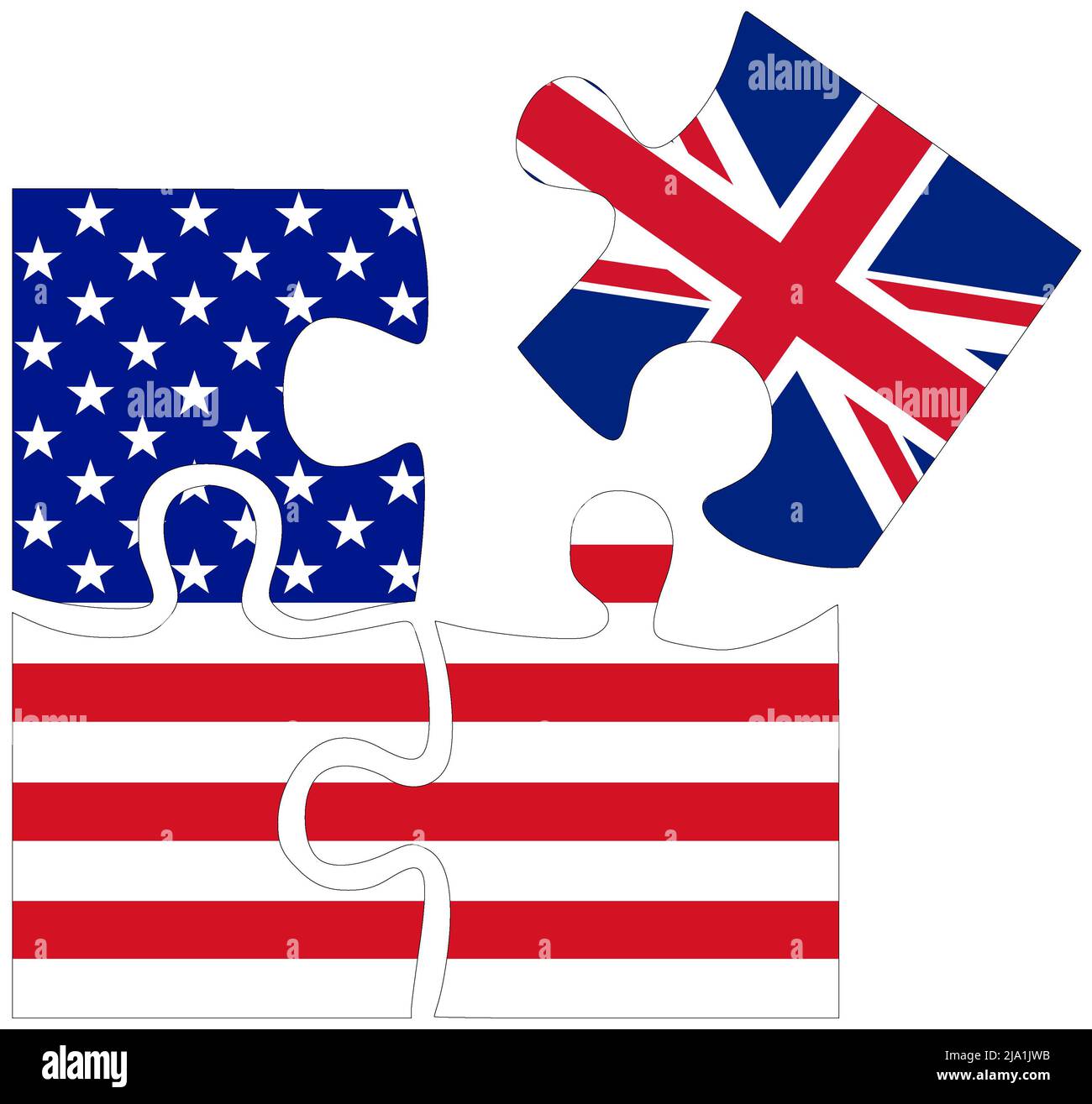 British american flags together hi-res stock photography and images - Alamy
