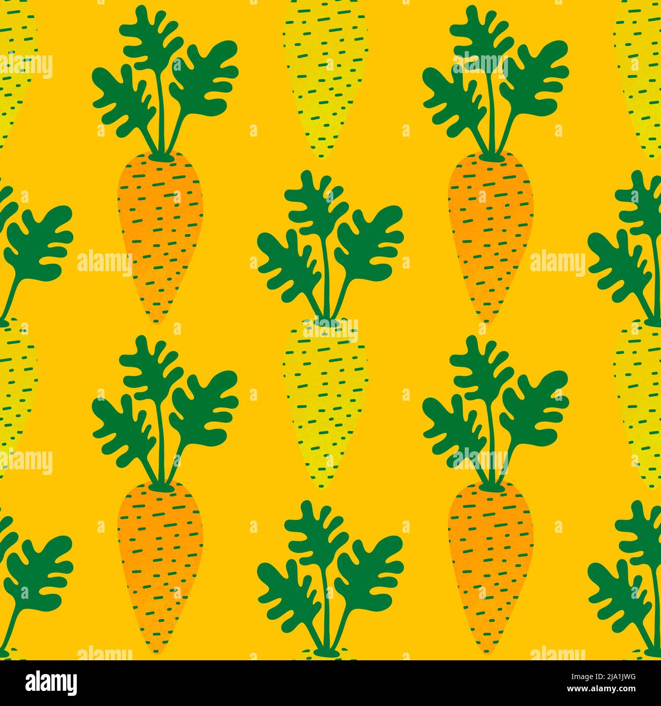 Vegetable seamless cartoon carrot pattern for wallpaper and fabrics and ...