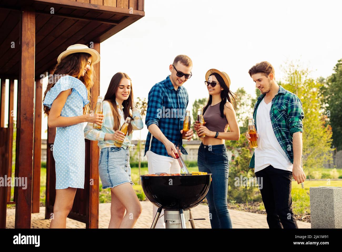 Huge outdoor bbq hi-res stock photography and images - Alamy
