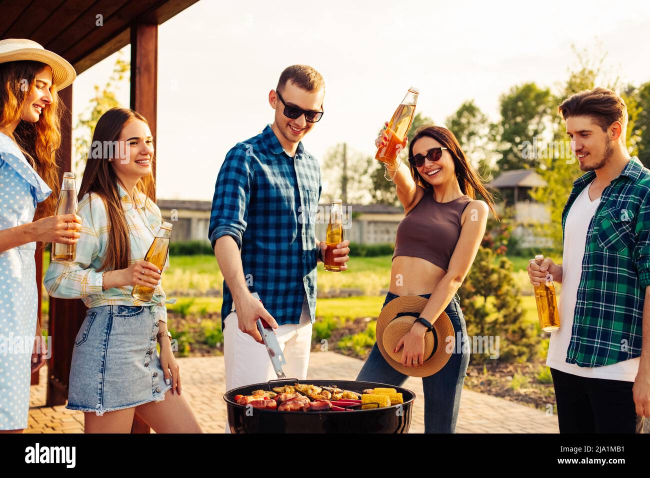 Huge outdoor bbq hi-res stock photography and images - Alamy