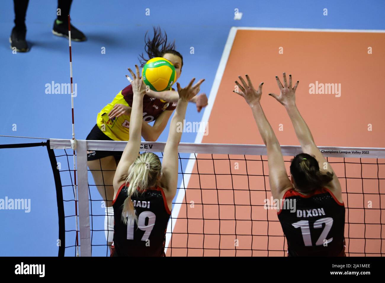 ISTANBUL, TURKEY - DECEMBER 21, 2021: Madison Rishel and TeTori Dixon ...