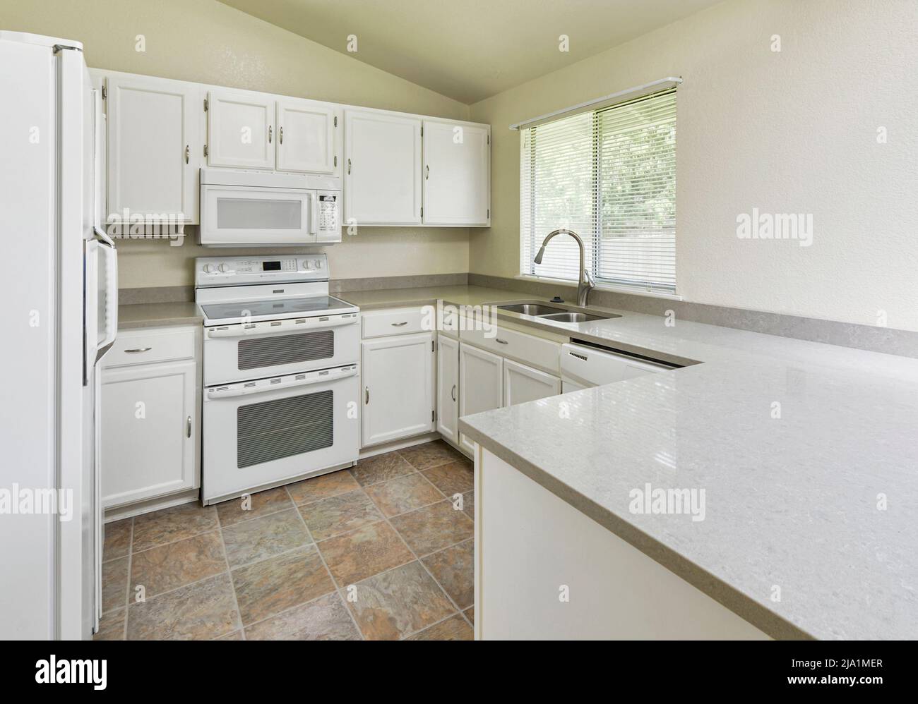 Modern residential kitchen interior Stock Photo - Alamy