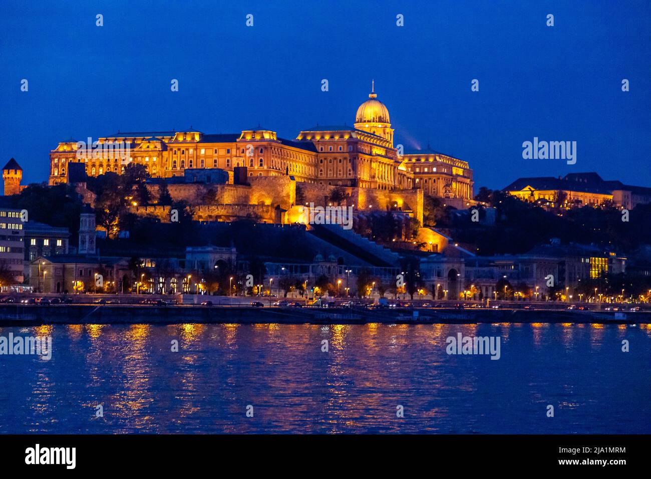 Parliament Buildings and scenic Danube River Budapest Hungary Stock ...