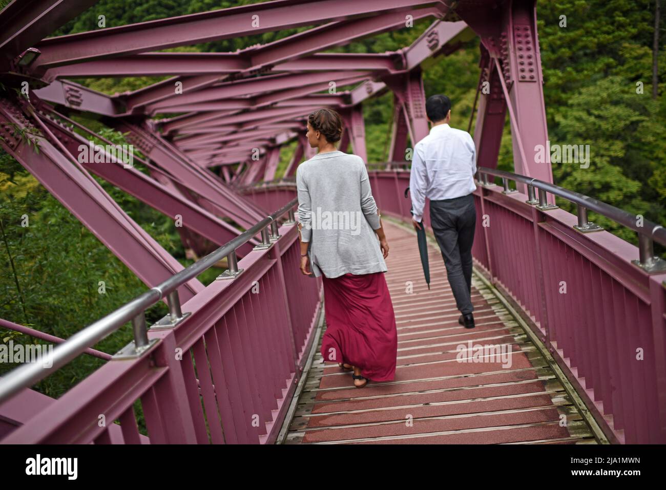 Ayatori Hasi Bridge (Cat¥s cradle), designed by Ikebana master Hiroshi ...