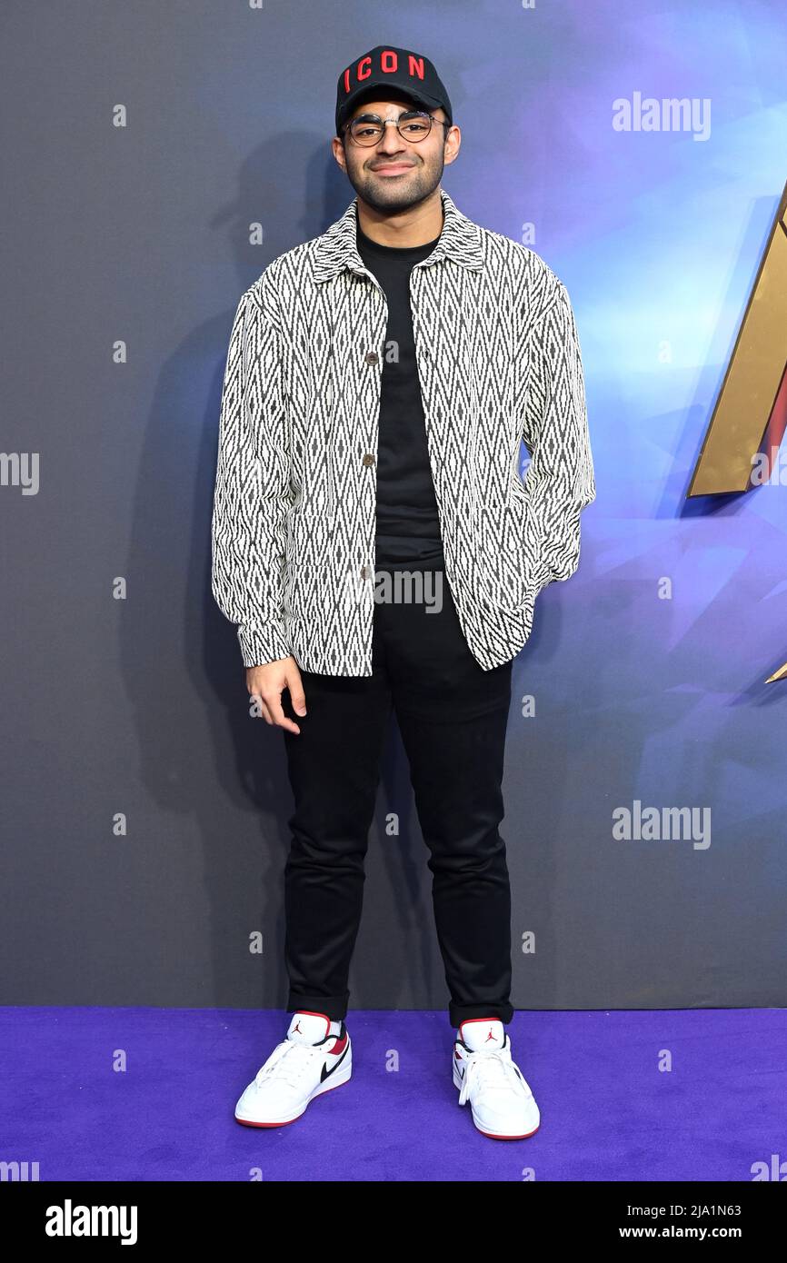 London, UK. 26 May 2022. Asfandyar Khan attending the Ms. Marvel UK ...