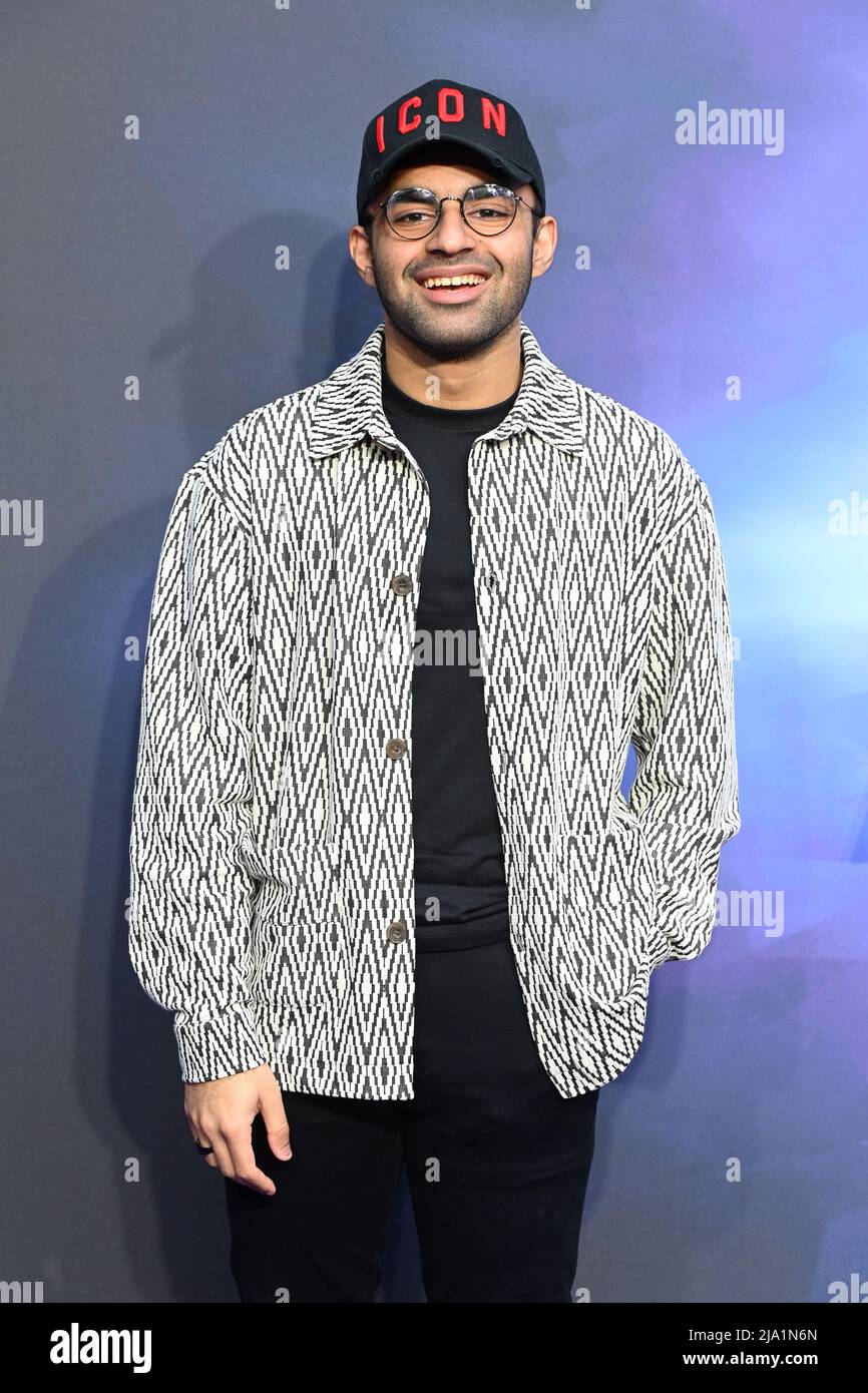 London, UK. 26 May 2022. Asfandyar Khan attending the Ms. Marvel UK ...