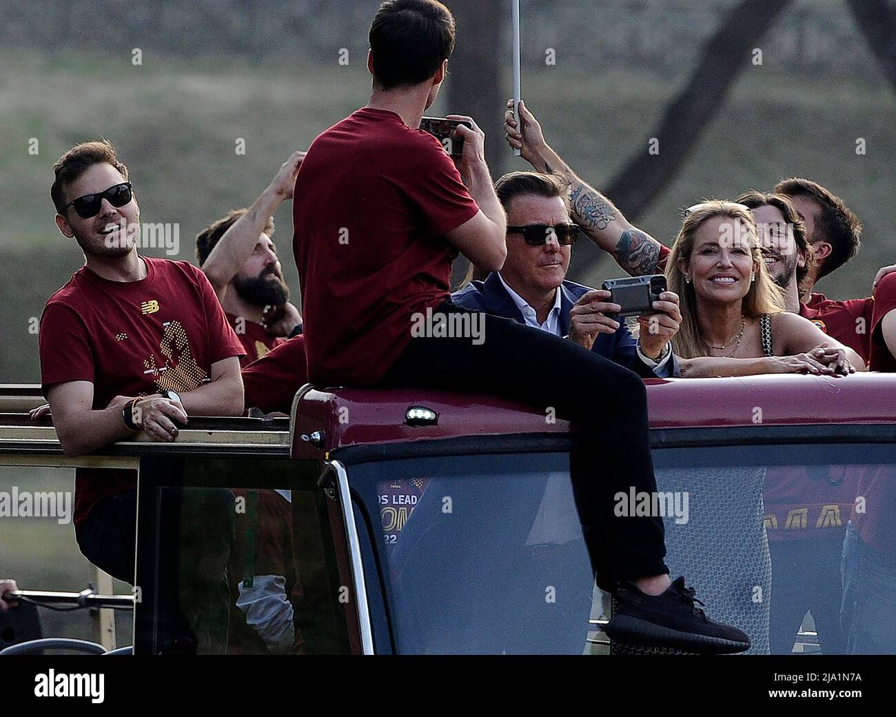 May 26, 2022, ROME, ITALY: Ryan Friedkin (L), president of AS Roma Dan ...