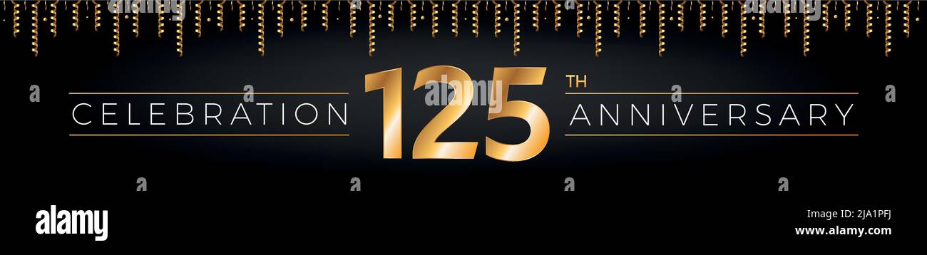 125 years birthday Stock Vector Images - Alamy
