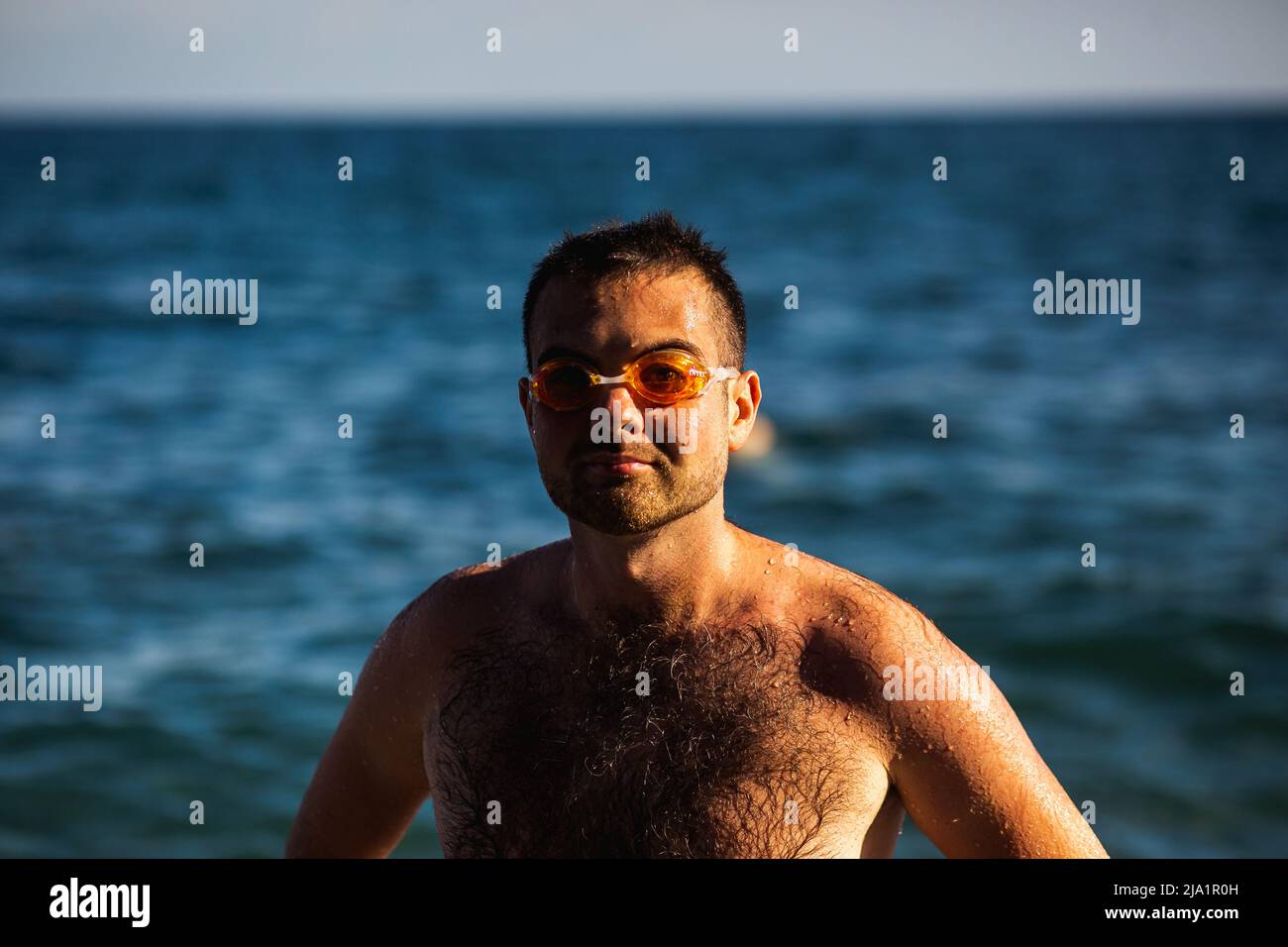 Man freestyle swimming sea hi-res stock photography and images - Alamy