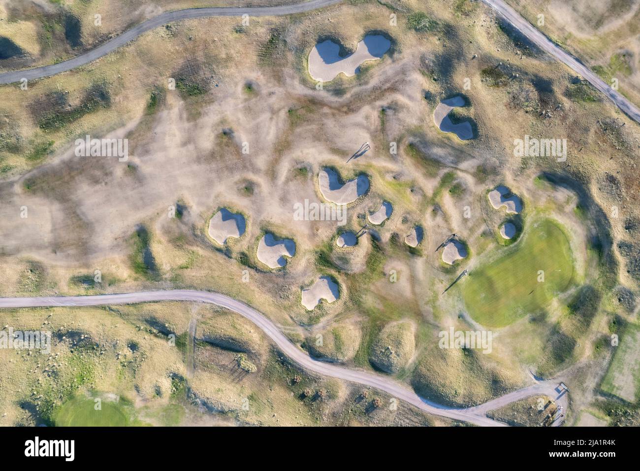 A golf course from above Stock Photo - Alamy