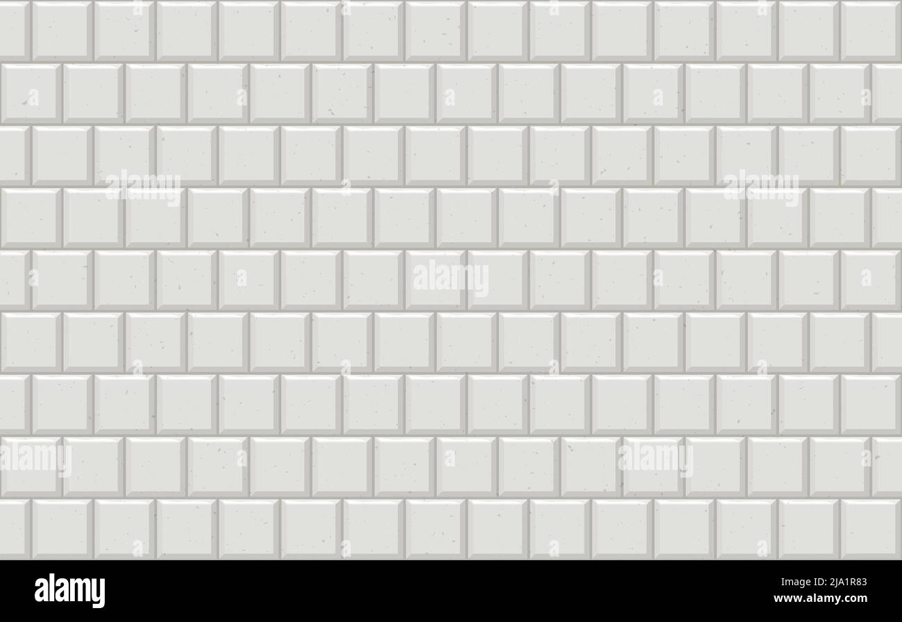 Subway tiles horizontal white background Metro brick decor seamless ...