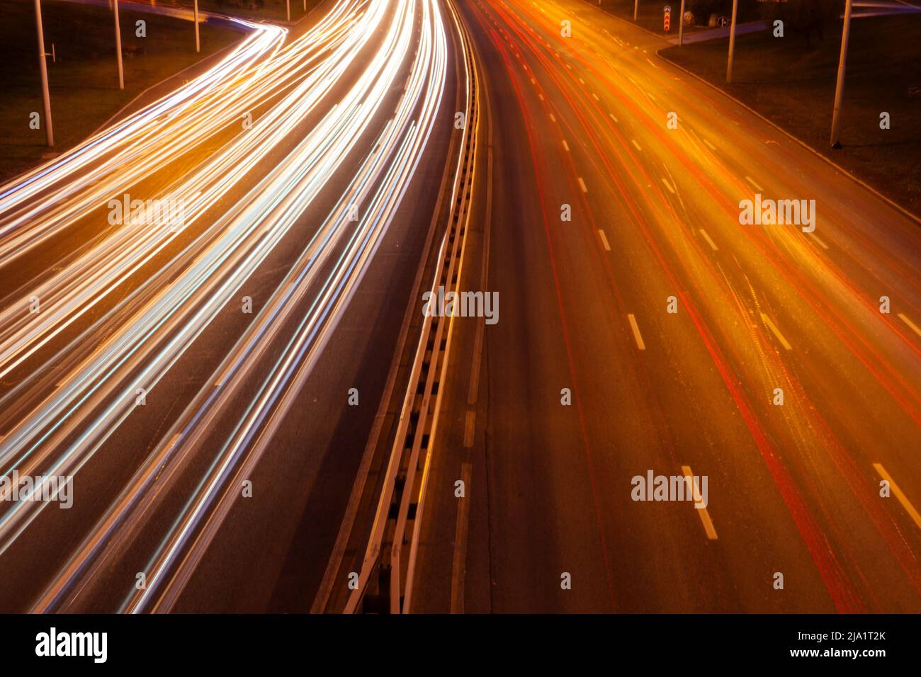 Long Exposure Night City Stock Photo - Alamy