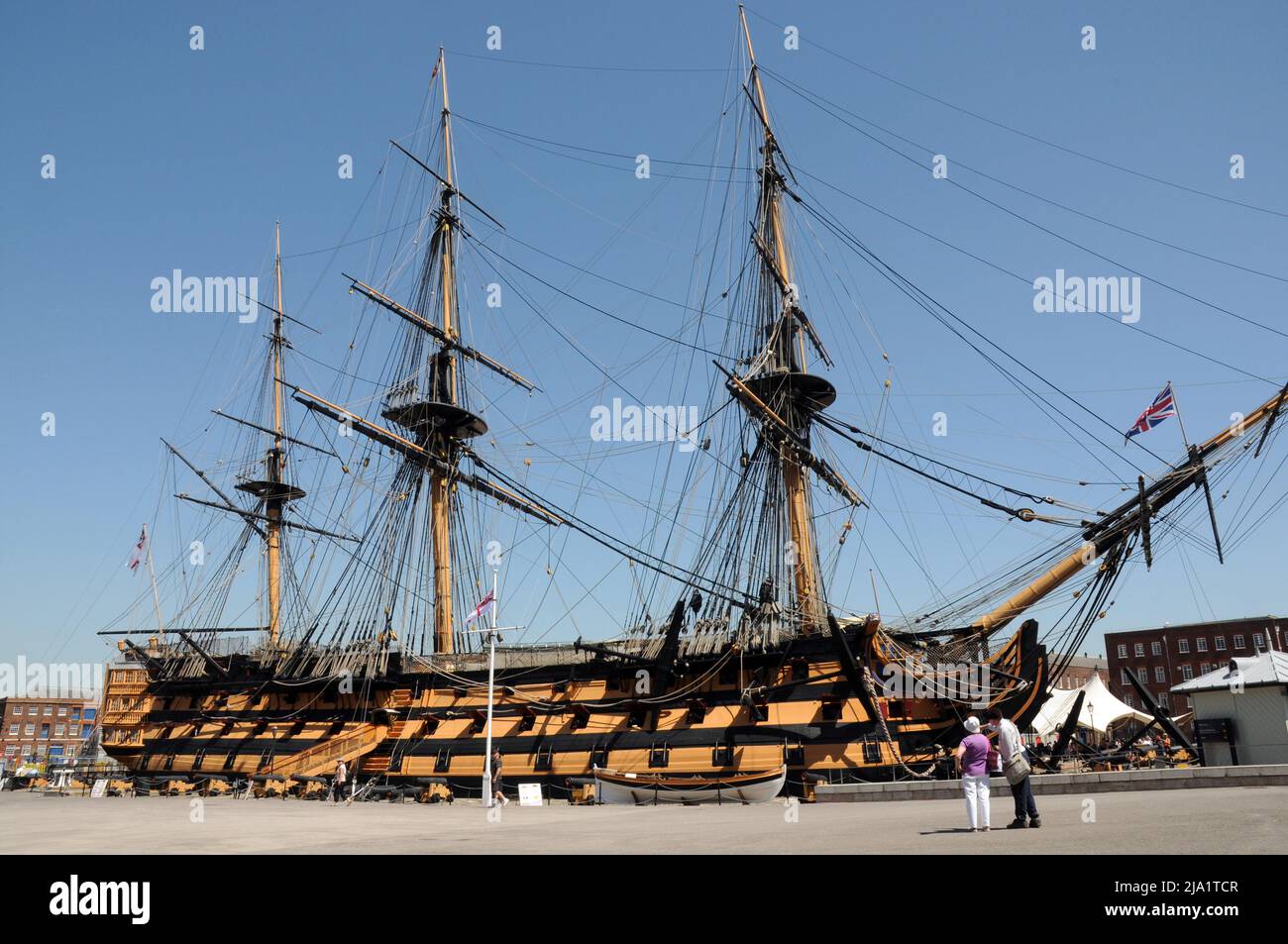 NELSON,S FLAGSHIP HMS VICTORY, PORTSMOUTH HISTORIC DOCKYARD, MAY 2010 ...
