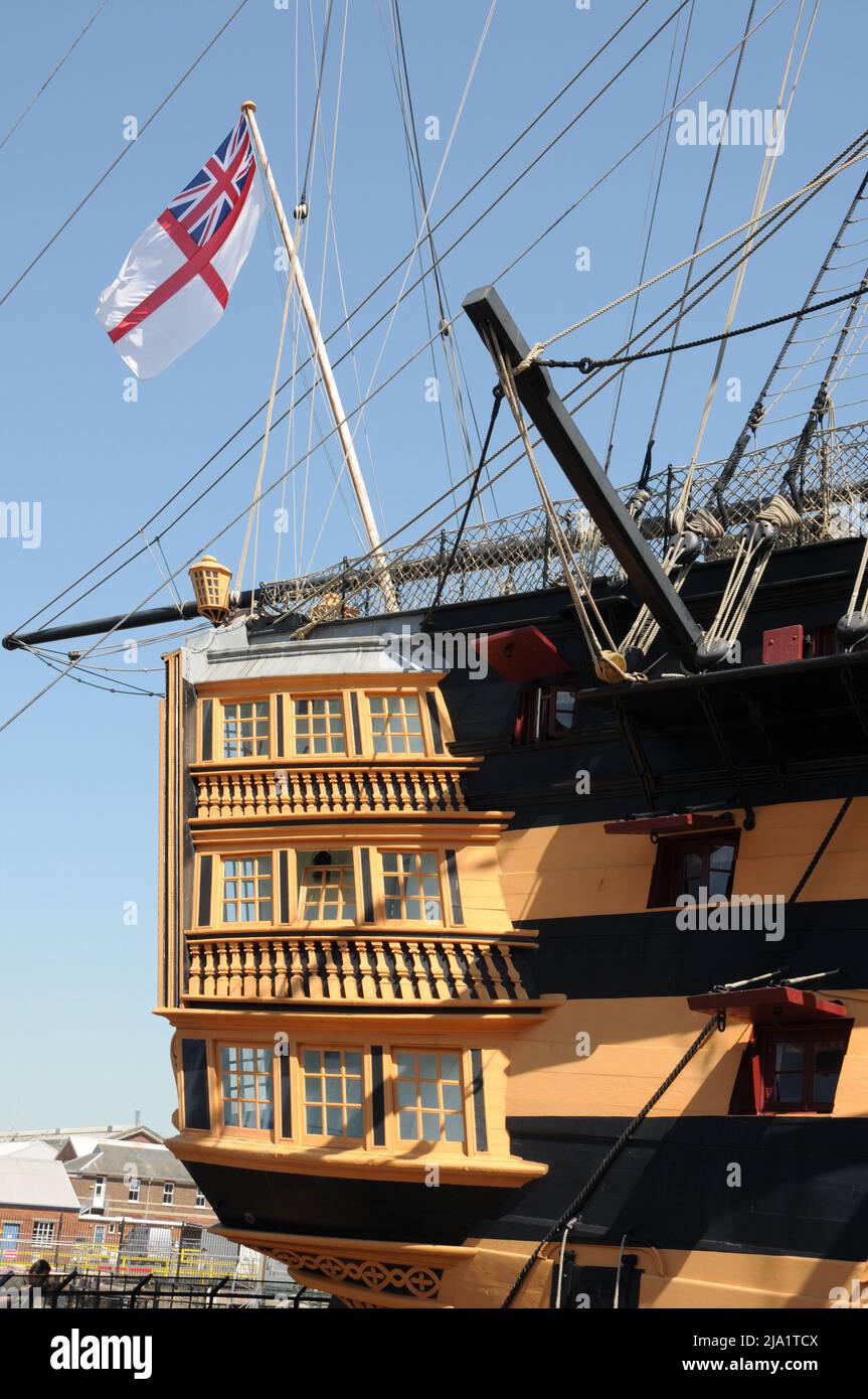 NELSON,S FLAGSHIP HMS VICTORY, PORTSMOUTH HISTORIC DOCKYARD, MAY 2010 ...
