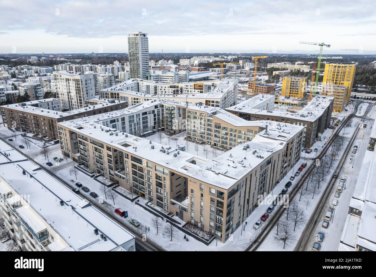 Helsinki, Finland neighborhood from above Stock Photo - Alamy