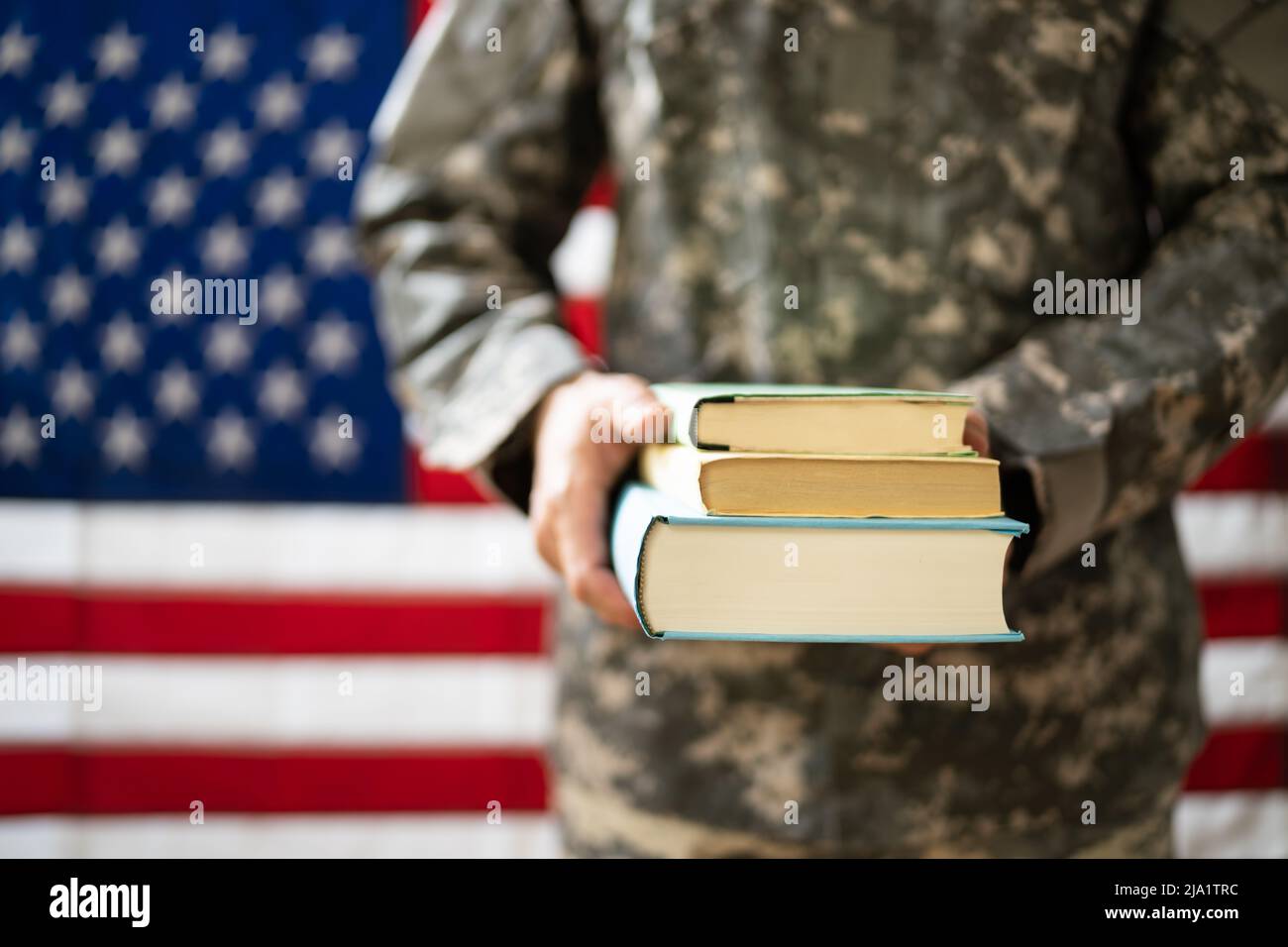 Young Student Soldier In Uniform. Veteran Study Stock Photo - Alamy