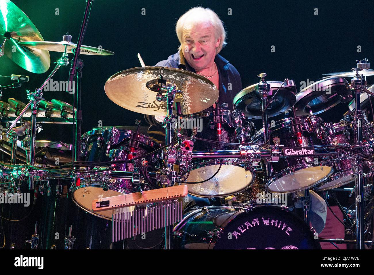 Drummer Alan White performs with YES at Hard Rock Live in Hollywood ...