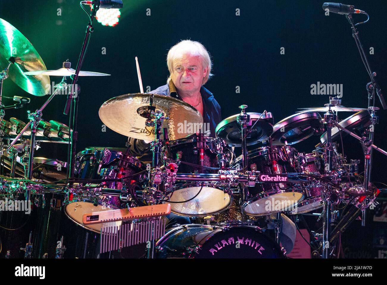 Drummer Alan White performs with YES at Hard Rock Live in Hollywood ...