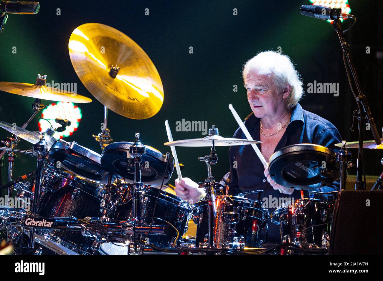 Drummer Alan White performs with YES at Hard Rock Live in Hollywood ...