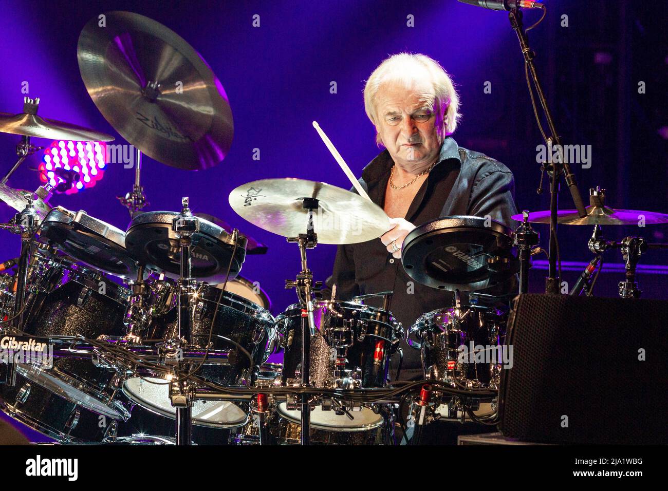 Drummer Alan White performs with YES at Hard Rock Live in Hollywood ...